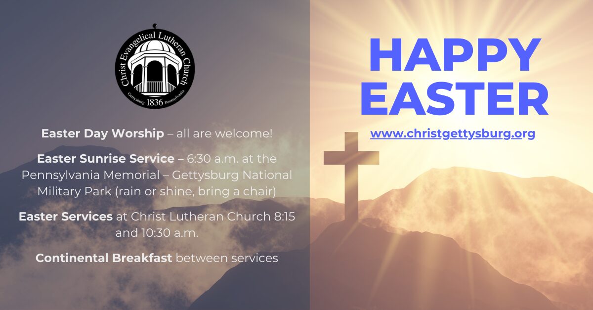 EASTER BULLETIN-APRIL 20, 2025 | Christ Lutheran Gettysburg